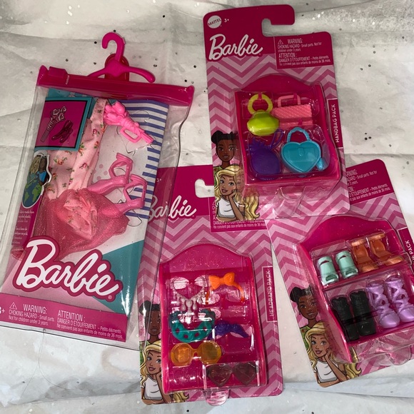 Barbie | Toys | 4 Packs Of Barbie Accessories | Poshmark